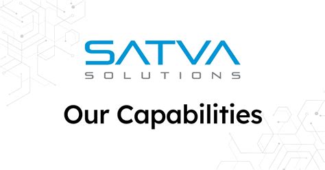 Our Capabilities In Integration Services Satva Solutions