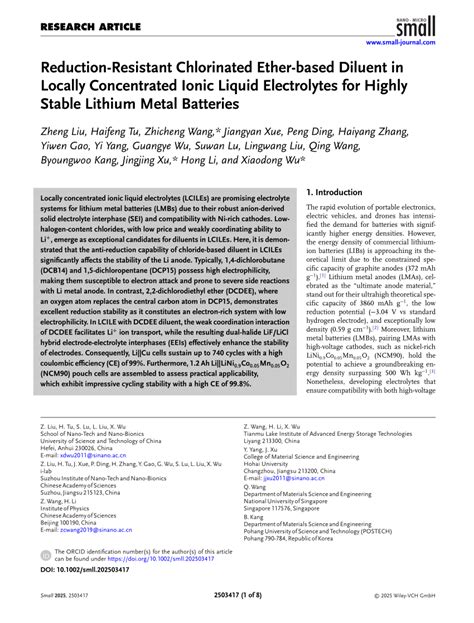 Reduction‐resistant Chlorinated Ether‐based Diluent In Locally Concentrated Ionic Liquid