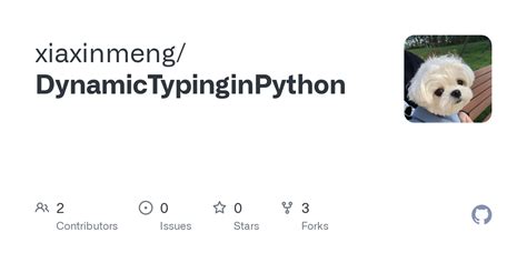 GitHub Xiaxinmeng DynamicTypinginPython