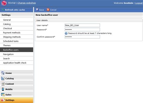 Configure The Backoffice Users