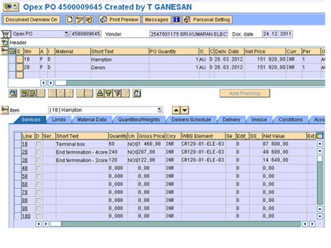 Solved Gross Price Error In Service Entry Sheet Sap Community