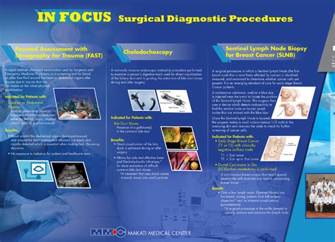 In Focus Surgical Diagnostic Procedures Makatimed Exhibits Makati Medical Center