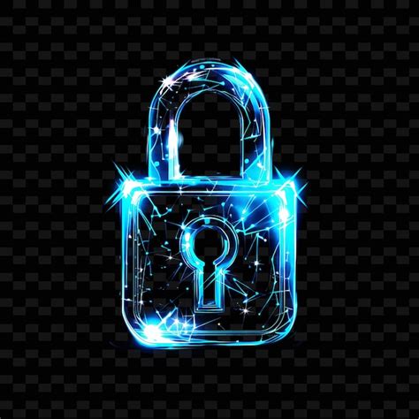 Premium Psd A Padlock With A Blue Padlock And The Word Key Inside