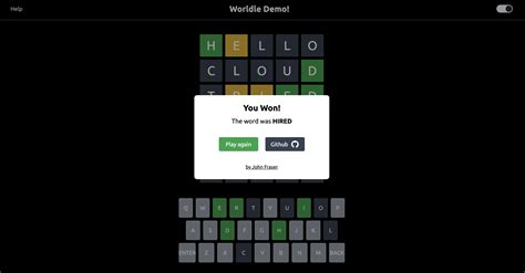GitHub Jfraser56 Wordle React Game