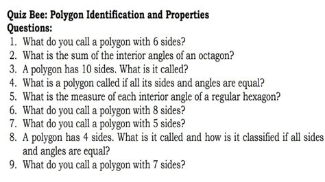 Draw And Describe Regular And Irregular Polygons With 5 6 8 Or 10 Sides Based On