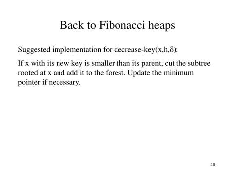Ppt Binomial Heaps Fibonacci Heaps And Applications Powerpoint