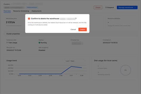 Manage And Use Warehouses Celerdata Byoc