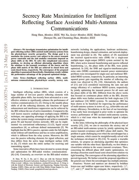 Secrecy Rate Maximization For Intelligent Reflecting Surface Assisted