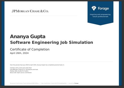 Ananya Gupta On Linkedin Softwareengineering Jpmorgan Forage