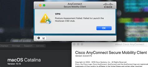 Posture Assessment Failed Failed To Launch The Hostscan Csd Stub