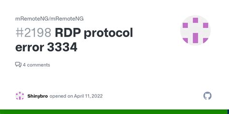 RDP Protocol Error Issue MRemoteNG MRemoteNG GitHub