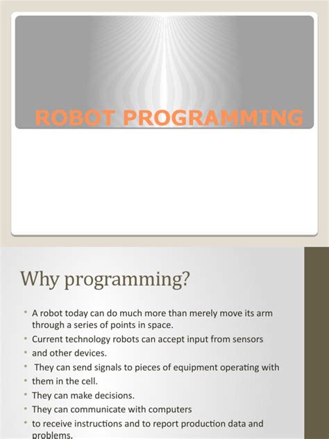 Robot Programming Pdf Cartesian Coordinate System Robot
