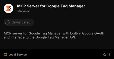 MCP Server For Google Tag Manager LobeHub