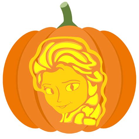 Frozen Pumpkin Stencil