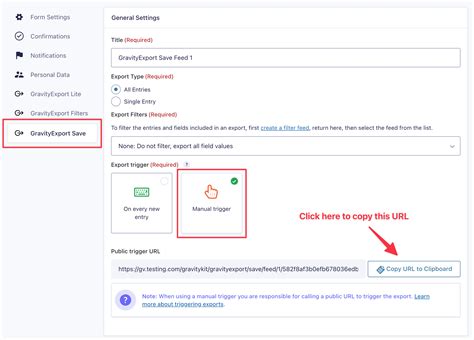 how to manually trigger a gravityexport save feed gravitykit support