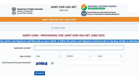 Csir Net Admit Card Link Download Csir Ugc Net Admit Card Released At Csirnet Nta Ac In Csir