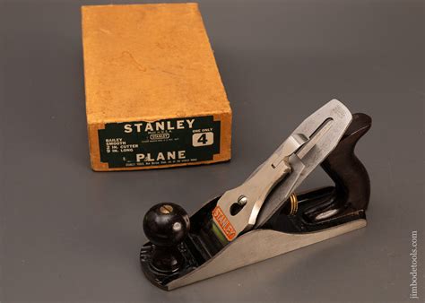 Stanley No 4 Smooth Plane Near Mint In Box 119263 Jim Bode Tools