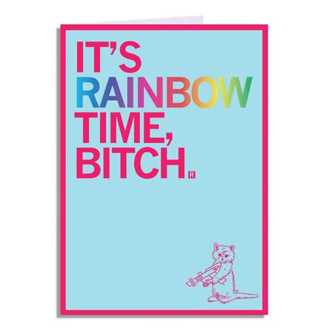 Rainbow Time Greeting Card Raygun
