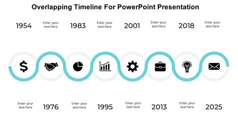 Overlapping Timeline For Powerpoint Presentation Pptuniverse