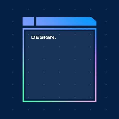 Futuristic Square Gradient Background Pop Up Window Vector
