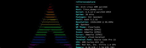 Emulating Arch Linux Arm On X With Qemu Rollerozxa