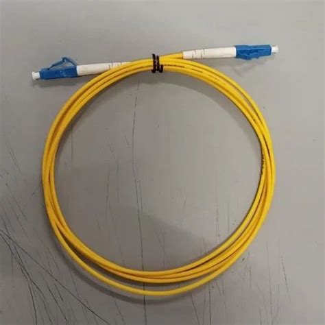2 Meters LC LC SM SX Fiber Optic Patch Cord Lszh Yellow And Blue At 45 Piece In New Delhi