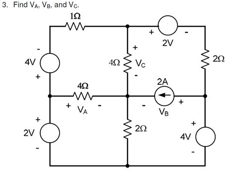 solved find va vb and vc