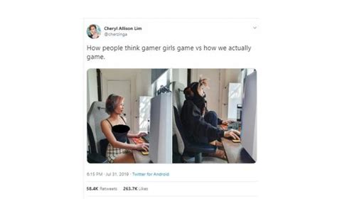 Cuitan Ini Ungkap Ekspektasi Vs Realita Gaya Gamer Cewek Yang Sebenarnya