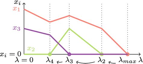 example of a solution path of a homotopy algorithm depending on