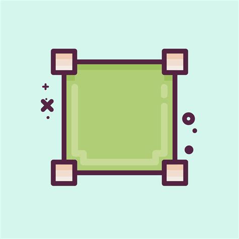 Icon Draw Square Related To Graphic Design Tools Symbol Mbe Style Simple Design Editable