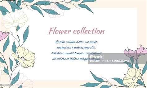 섬세 한 꽃과 봄 인사배너입니다 초대를위한 벡터 꽃 텍스트 프레임 3 월 8 일에 축하와 어머니의 날 0명에 대한 스톡 벡터 아트 및 기타 이미지 Istock