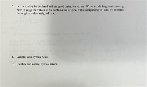 Solved Let × ﻿and Yy Be Declared And Assigned Unknown