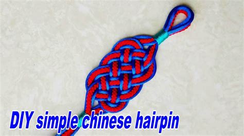 Nice Knitting Knots Diy Simple Chinese Hairpin Tutorial Youtube