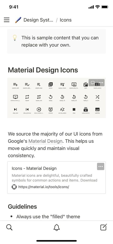 Notion Template Gallery Design System Design System Google Material Design Design
