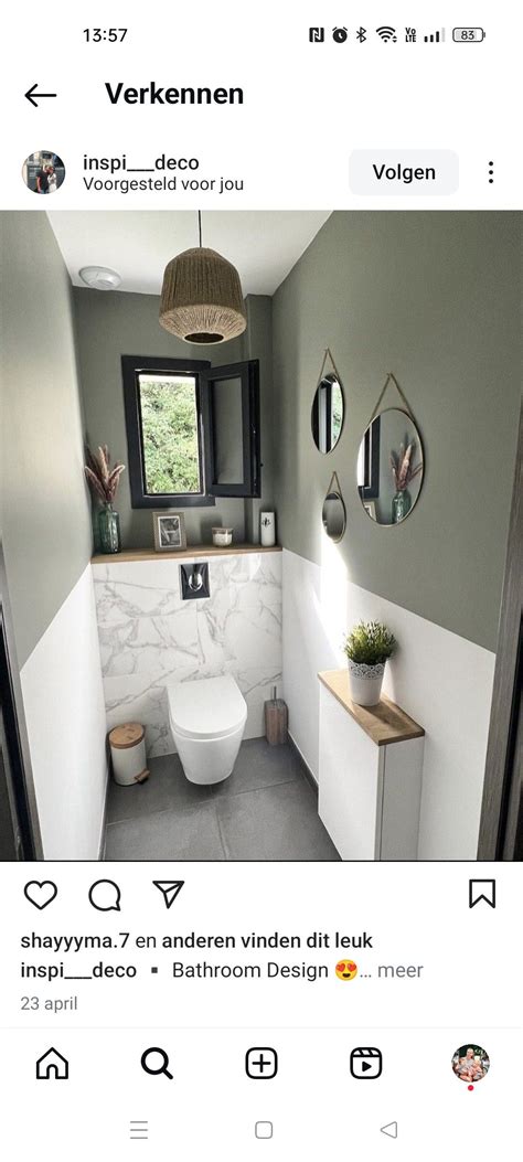 Épinglé par Eline De Ridder sur Molenbosstraat Déco toilettes Décoration intérieure toilettes