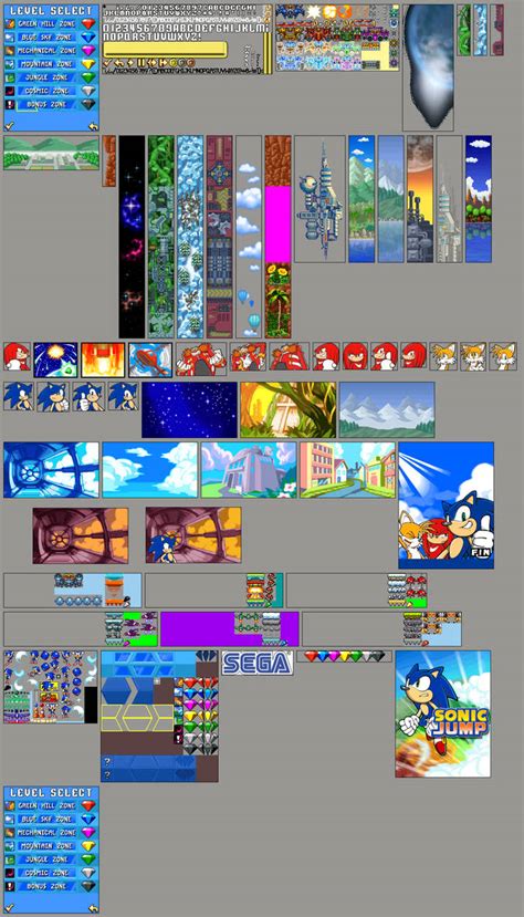 sonic jump sprite sheet java by xyroneriz on deviantart