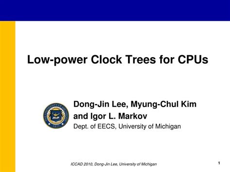 ppt low power clock trees for cpus powerpoint presentation free