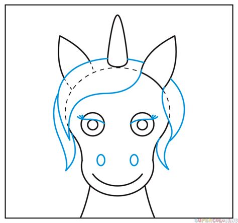 How To Draw A Unicorn Portrait Step By Step Drawing Tutorials