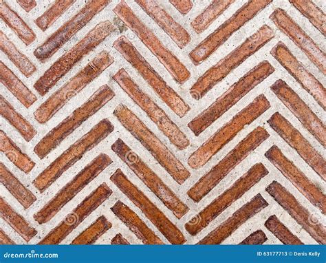 Abstract Herring Bone Brick Pattern Stock Image Image Of Brickwork Path 63177713