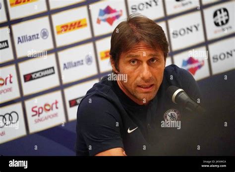 Singapore 24th July 2017 Chelseas Head Coach Antonio Conte Attends