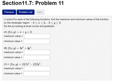 Solved For Each Of The Following Functions Find The Maximum Chegg