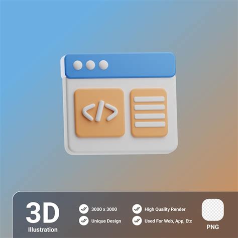 Premium Psd Technology Text Editor Code 3d Illustration