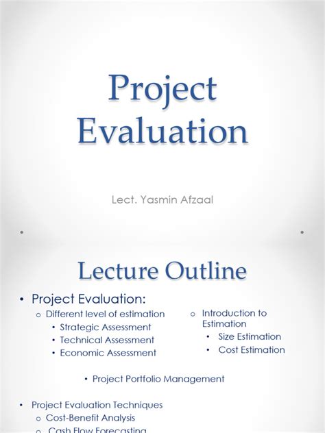 Project Evaluation Week89 Pdf Internal Rate Of Return Net