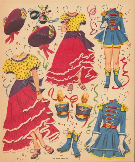 Mommy And Me Paper Dolls Paper Dolls Book Dolls