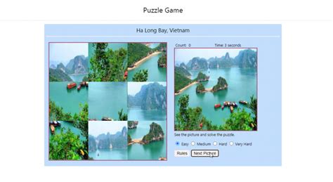 Puzzle Game using JavaScript with Source Code | SourceCodester