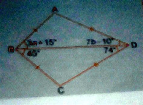SOLVED In The Given Figure Find The Values Of A And B