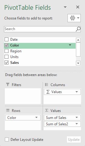 Excel Pivot Tables | Exceljet