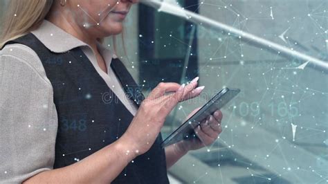 Technology Data Concept Data Analytics Background On Laptop Computer