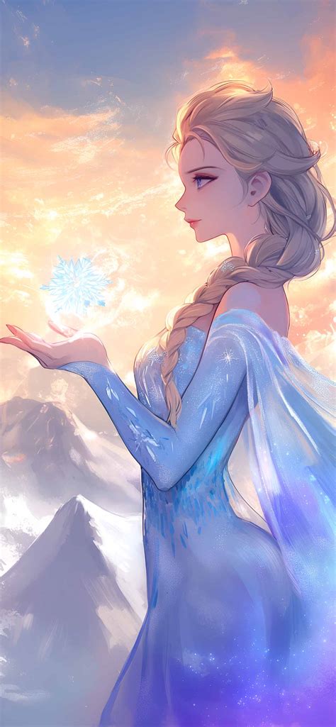 Elsa Ice Magic Day Night Tap To Switch Wallpapers Winter Vibes