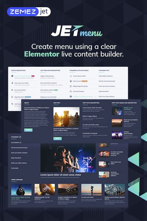 Jetmenu Mega Menu For Elementor Page Builder Wordpress Plugin Menu